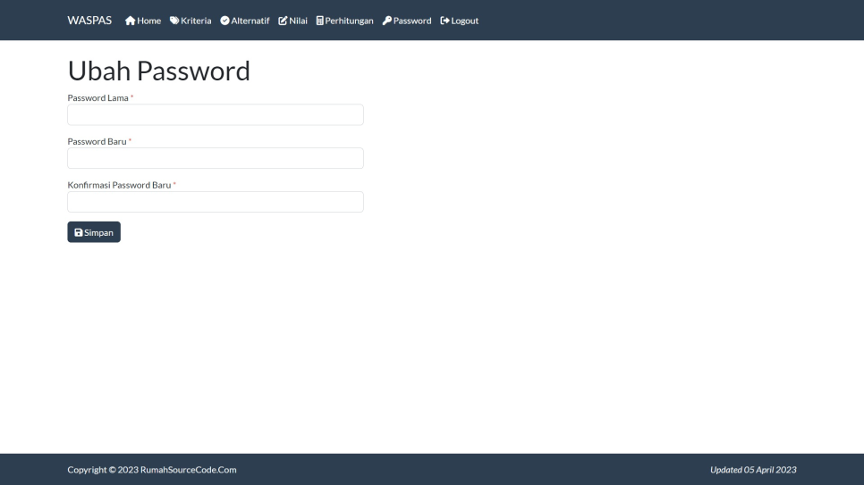 Source Code Spk Metode Waspas Php